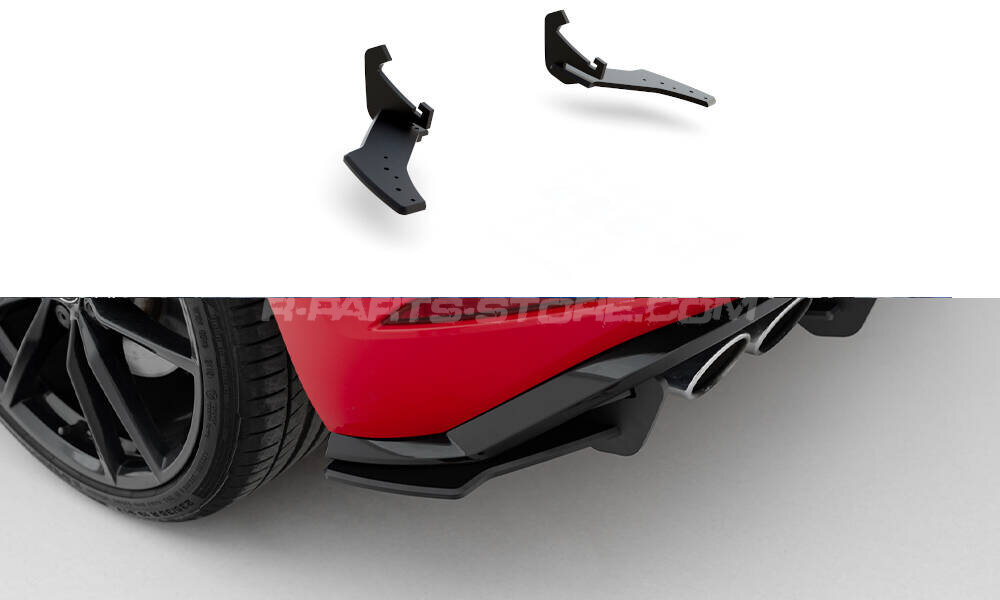 Maxton Design Racing Rear Extension Flaps - VW Golf 7 R