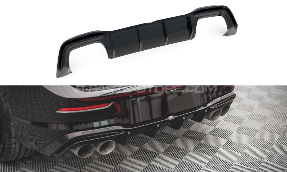 Maxton Design Diffusor Rear Extension - VW Golf R MK8